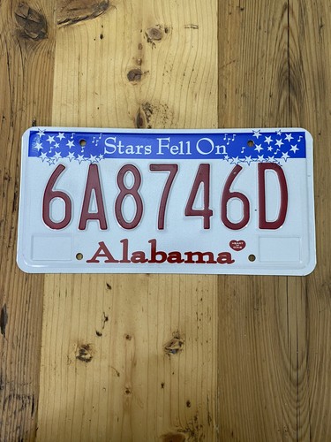 Vintage Alabama Stars Fell On Heart of Dixie US Car License Plate ...