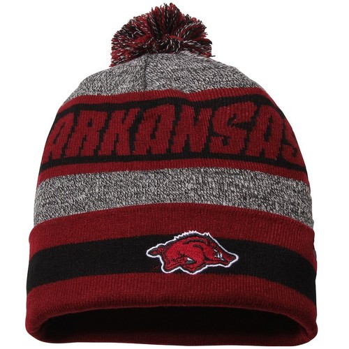 Arkansas Razorbacks NCAA Cumulus Pom Knit Beanie Top Of The World O/S ...