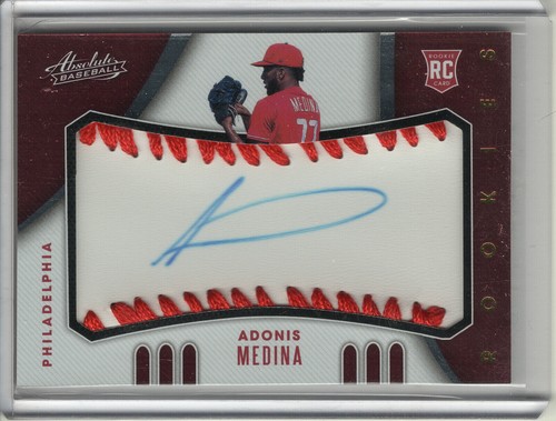 2021 Absolute Rookie Leather Signatures #152 Adonis Medina 65/99 ...