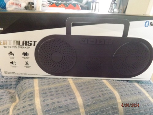 Beat Blast Bluetooth Wireless Speaker--Black--NIB | eBay