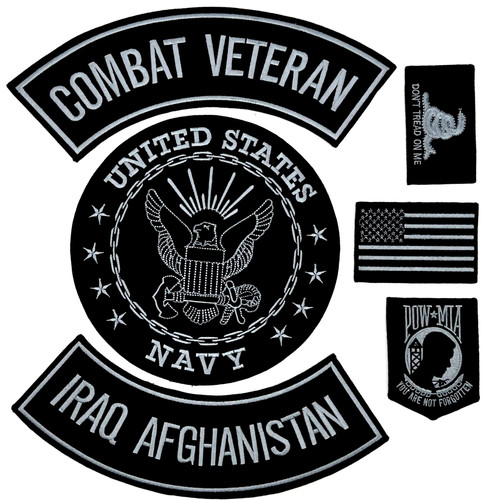 U.S. NAVY COMBAT VETERAN IRAQ AFGHANISTAN MILITARY MOTORCYCLE LOT OF 6 ...