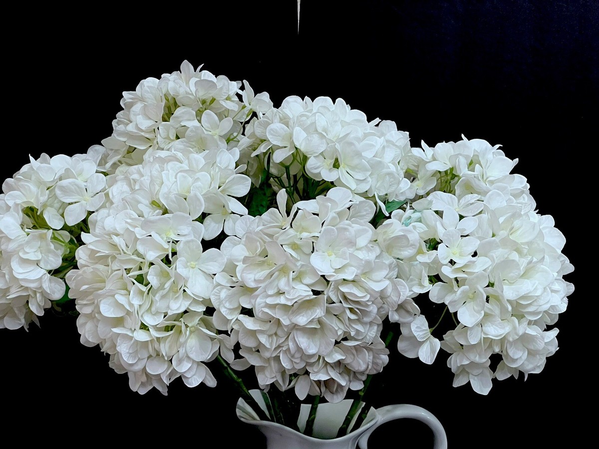 Flores De Seda De Tallo Largo Para Damas De Honor Conjunto De 2 Ramos