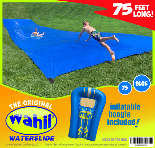 75ft Giant slip n slide.......backyard lawn tarp water slide - Wahii ...