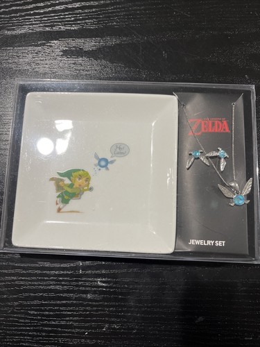 The Legend of Zelda Jewelry Gift Set Necklace Earrings Jewelry Tray ...