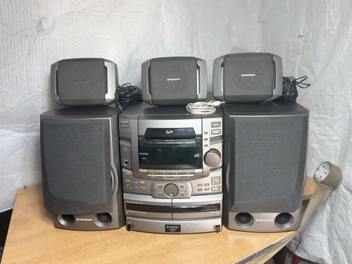 Pioneer Stereo File Receiver System 25 CD AM FM Dual Cassette Audio XR ...