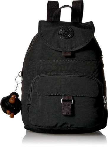 Kipling Queenie Small Backpack Black NEW Womens Tonal 13 Inch BP4498 ...