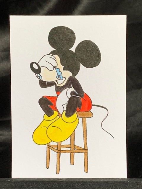 Mickey Mouse Crying Drawing