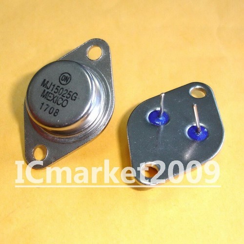 2 PCS MJ15025G TO-3P MJ15025 Silicon Power Transistors | eBay