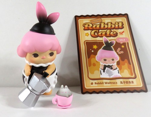 Pop Mart Pucky Rabbit Cafe Mini Figure Rabbit Waitress NEW | eBay