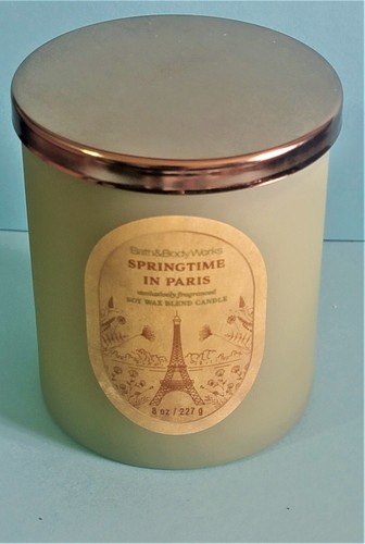 Bath & Body Works "SPRINGTIME IN PARIS" Single Wick Candle 8 oz New | eBay