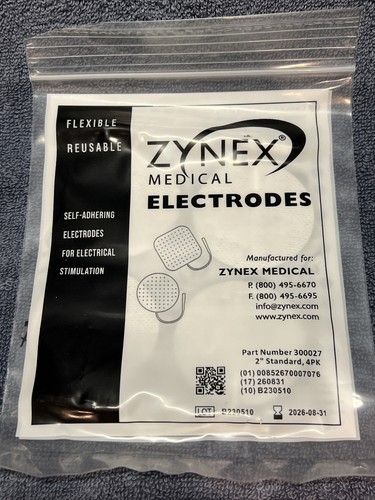ZYNEX MEDICAL ELECTRODES 2" ROUND Pads Packs Of 4, New | eBay