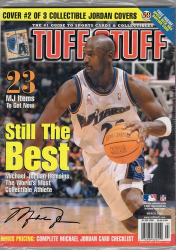 TUFF STUFF Magazine March 2002 Michael Jordan Cover 2 of 3 Collectibles ...