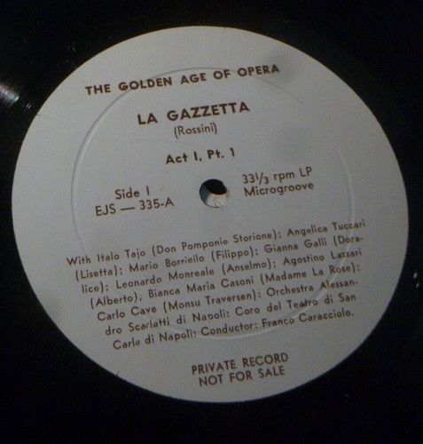 ROSSINI la gazetta ITALO TAJO - FRANCO CARACCIOLO GOLDEN AGE OF OPERA ...