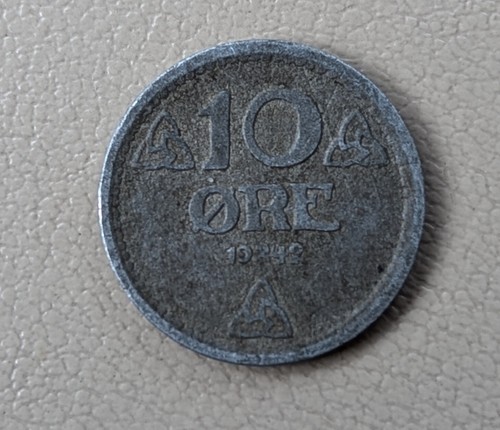 1942 Norway 10 ORE - ww2 german occupation era zinc coin | eBay