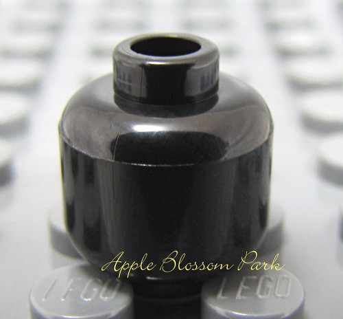 NEW Lego BLACK MINIFIGURE HEAD -Plain/Blank Minifig Head - Star Wars ...