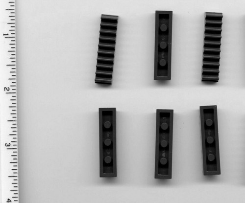 LEGO x 6 Black Technic, Gear Rack 1 x 4 NEW | eBay