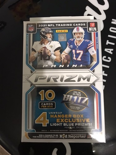 2021 Panini Prizm NFL Football Hanger 1 Box Light Blue Prizm Cards ...