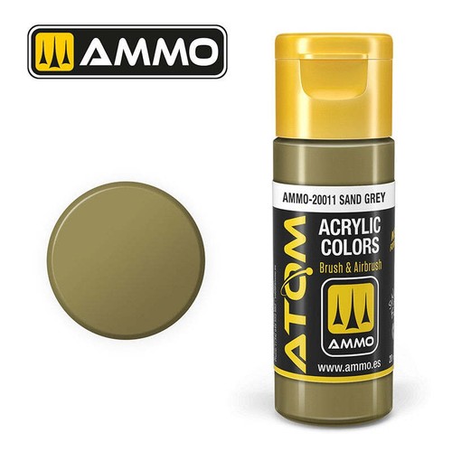 Ammo Mig Atom Color Acrylic Sand Grey FS30277 | eBay