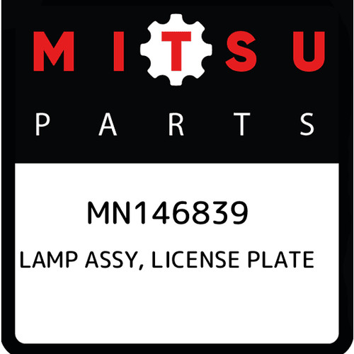 MN146839 Mitsubishi Lamp assy, license plate MN146839, New Genuine OEM ...