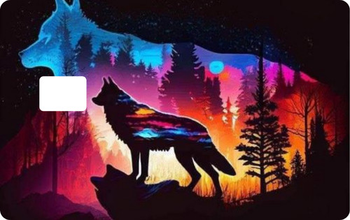 Wolf Debit / Credit Card Skin Sticker Decal | eBay