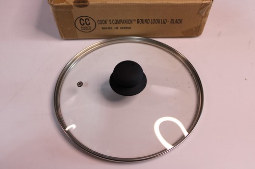 Cooks Companion Round Look Lid Black 10" New In Original Box | eBay