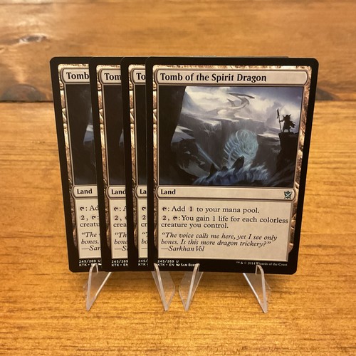 4x Tomb of the Spirit Dragon Khans of Tarkir Regular Magic The ...