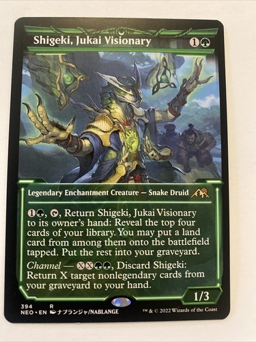 MTG Kamigawa: Neon Dynasty Shigeki, Jukai Visionary (Showcase) 394 NM/M ...