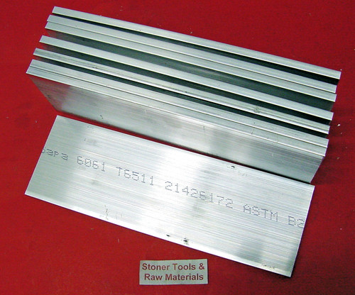 8 Pieces 1/4" x 4" ALUMINUM 6061 FLAT BAR 12" LONG T6511 EXTRUDED MILL ...