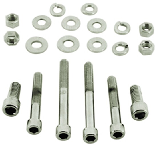 CHROME TRANSMISSION SIDE COVER BOLT KIT FOR HARLEY DYNA | eBay