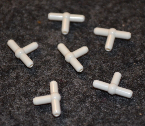 (6) 1x2 White "T" Valve Handle Bricks ~ New Lego Parts ~ | eBay