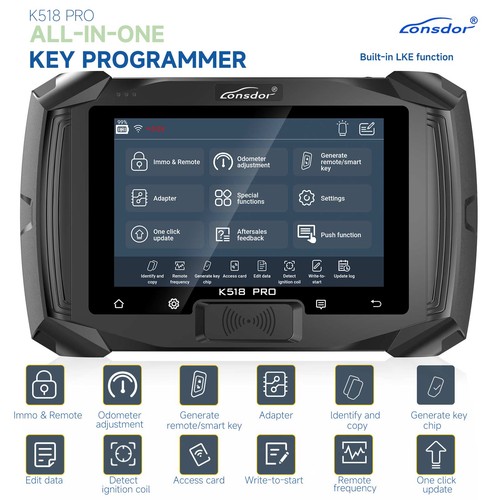 LONSDOR K518 PRO Full Version Programmer with Built-in GM CAN FD Toyota ...