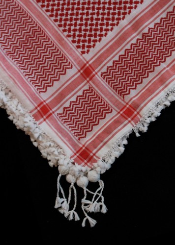 Scarf Original Royal Jordanian Shemagh Arab High Quality Red & White ...