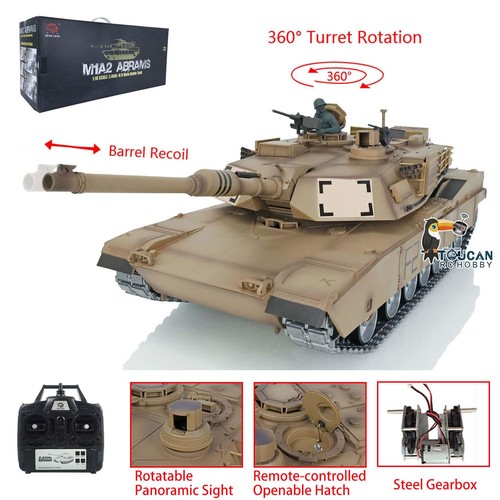 Henglong Abrams RTR RC Tank 1/16 7.0 3918 BB IR Battle Upgraded ...