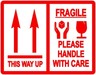 This Way Up / Fragile Please Handle With Care - Packing Stickers ...