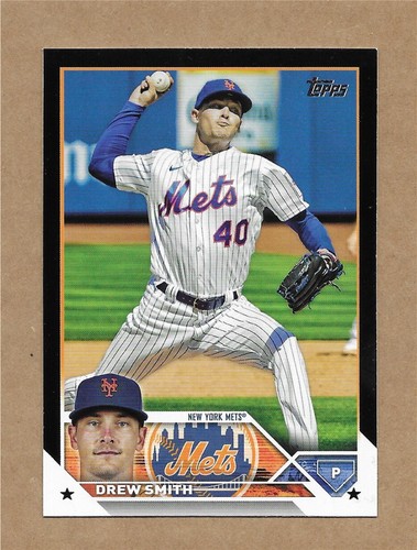 2023 Topps Update Drew Smith Black Border 58/72 New York Mets | eBay