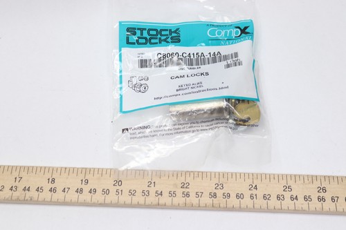 CompX National Cabinet Cylinder Cam Lock Alike Key C415A Bright Nickel ...