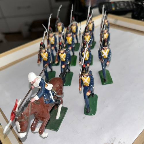 Lead Knight on Horseback, Carrying Shield and Spear, Painted | eBay