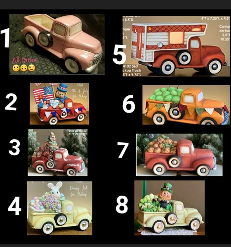Clay Magic Truck or Truck w/ Insert 4 U 2 Pick From Unpainted Ceramic ...