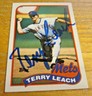 TERRY LEACH NEW YORK METS SIGNED AUTOGRAPHED 1989 TOPPS CARD #207 W/COA ...