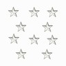 ( SET OF 4 ) Stars - Star - Silver Metallic - Embroidered Iron On Patch ...