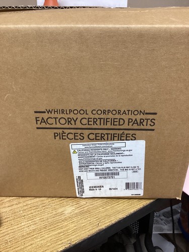 Whirlpool Ice Maker (W10873791) 810032865368| eBay