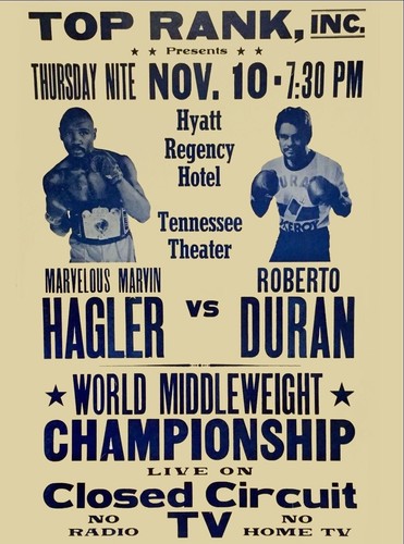 MARVIN HAGLER vs ROBERTO DURAN 8X10 PHOTO BOXING POSTER PICTURE CC | eBay