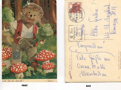 MECKI GERMAN VINTAGE POSTCARD STEIFF GOOD CONDITION POSTED WRITTEN ON ...