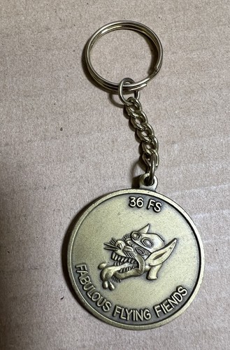 US Air Force 36 FS Fabulous Flying Fiends Key Chain / Challenge Coin | eBay