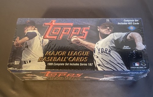 1999 TOPPS BASEBALL FACTORY SEALED COMPLETE SET INCLUDES SERIES 1 & 2 ...
