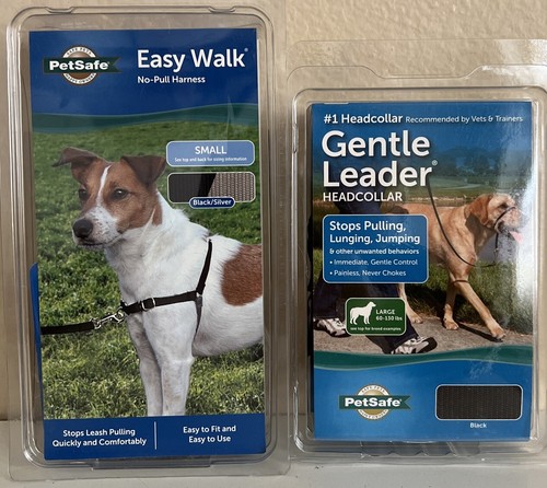 2 Gentle Leader HeadCollar & Easy Walk No Pull Harness Size LARGE ...