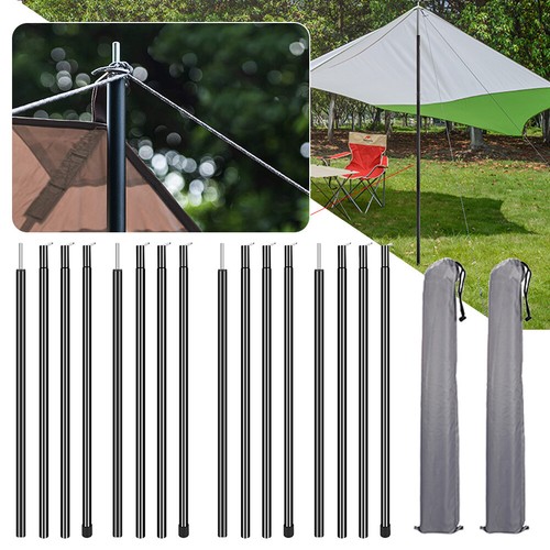 Set of 4pcs Universal Adjustable Tent Poles Steel Awning Tent Canopy ...