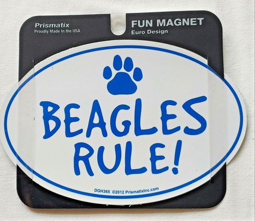 BEAGLES RULE Magnet - Refrigerator Car Magnet Pet Dog | eBay
