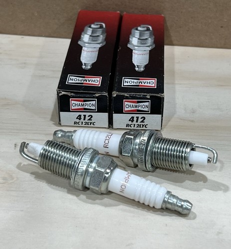 Genuine Champion 412 Spark Plug RC12LYC ( Lot of 2 ) New old Stock | eBay