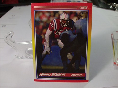 1990 Score Football #286 - Johnny Rembert - New England Patriots (3026 ...